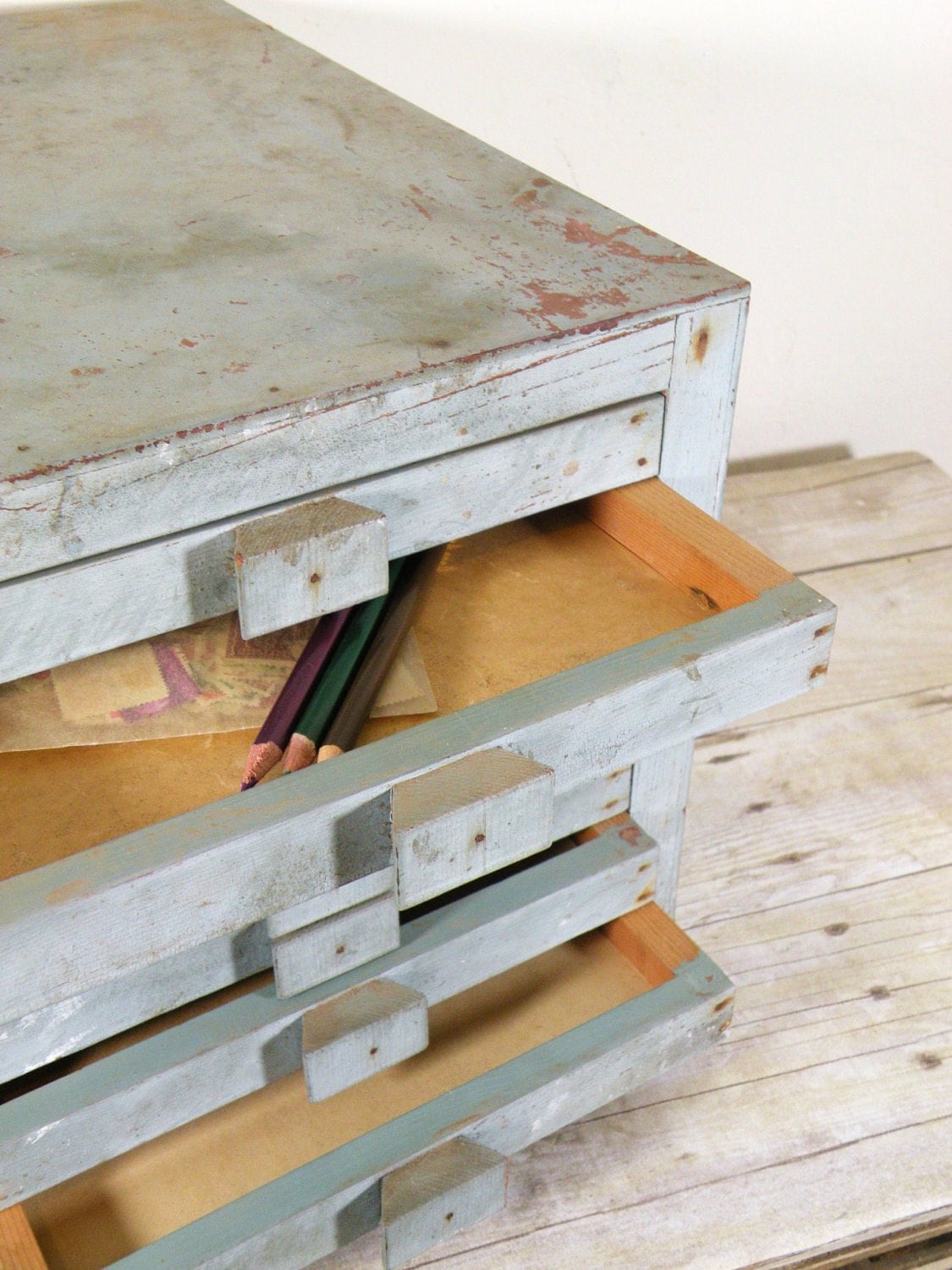 vintage flat file cabinet 8 drawer