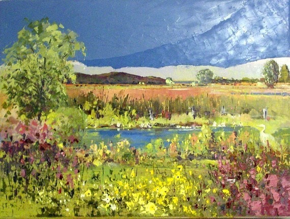 Impressionist Canadian landscape Quebec by OilPaintingsByLevie