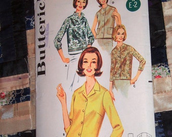 1950s Butterick Pattern 8788 Women's Chemette Jacket Size