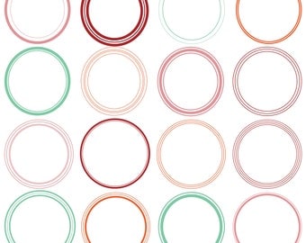 Round border clipart | Etsy