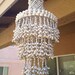 Vintage Sea Shell hanging Chandelier by oldgreenshutters on Etsy