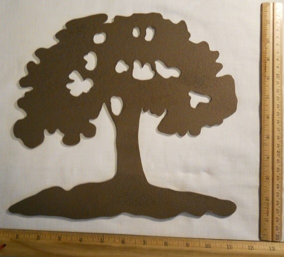 Metal Art Oak Tree Silhouette