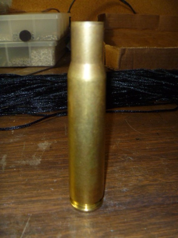 Items similar to 50 caliber brass rifle shell bullet casing for craft ...