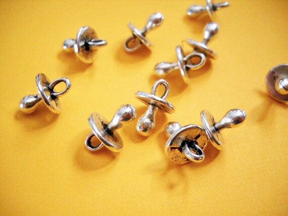 Baby Charms-Pacifier Charms-Baby Shower by theslipperypearl