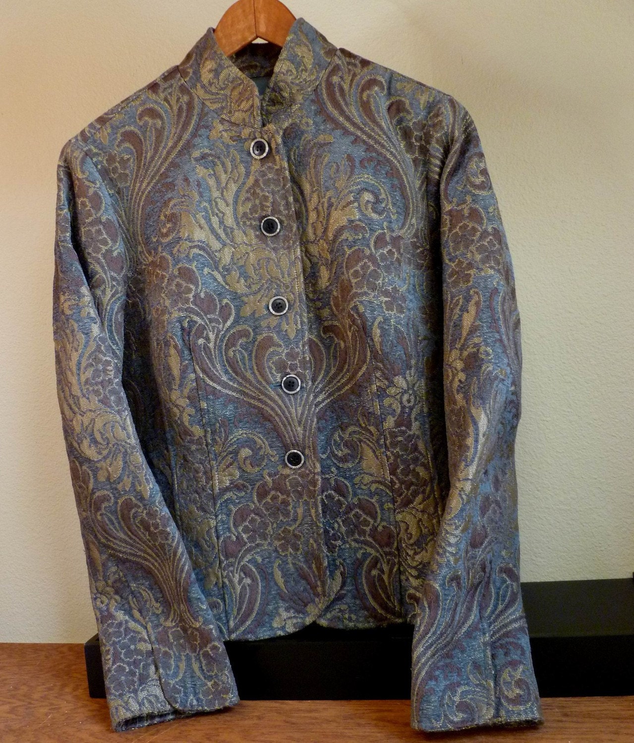 COLDWATER Creek BROCADE Jacket women's small fully