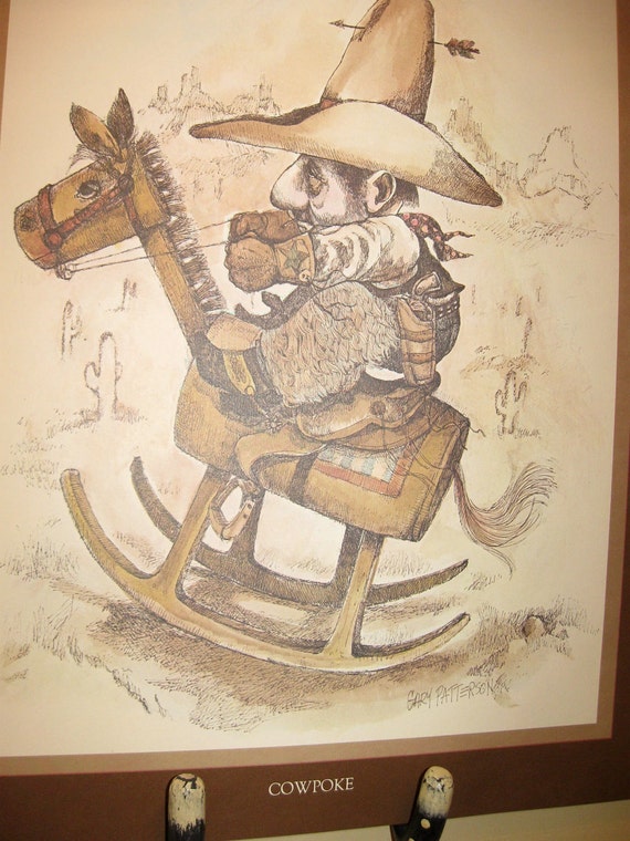 Gary Patterson Cowboy Prints Set of 6 Vintage Prints