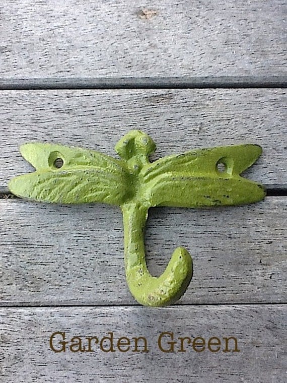 Olive Green Hook Rustic Garden Avocado Green by AlacartCreations