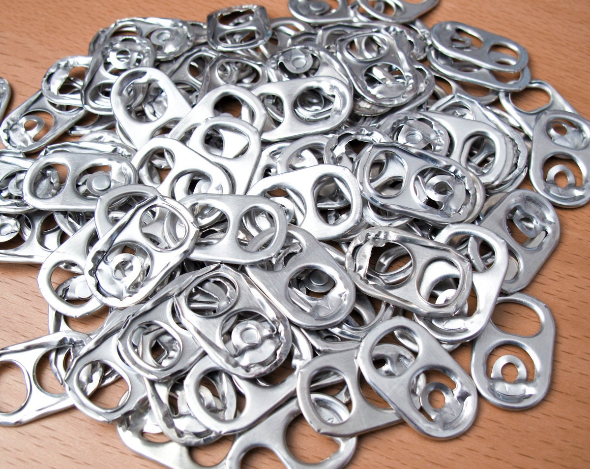 100 Soda Can Pop Tabs Aluminum Soda Can Pull Tabs 100 Soda Can Pop Tabs Aluminum Soda Can Pull Tabs
