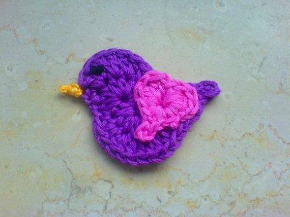Crochet PDF Pattern Cute Little Bird instant download