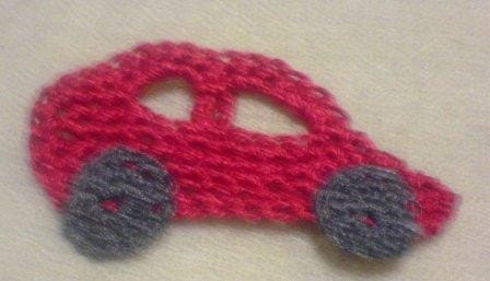 Red Car Applique Pdf Pattern Instant download