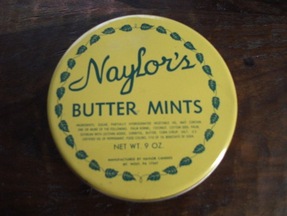Naylors Butter Mints Tin by Littleboxesvintage on Etsy