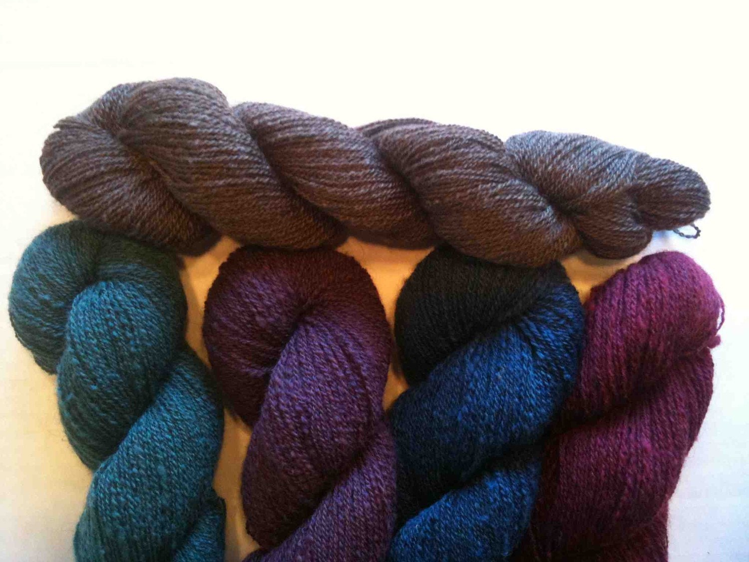 All natural Qiveut Musk Ox Wool Yarn in Purple