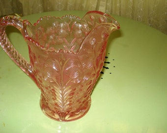 Cut glass pitcher | Etsy