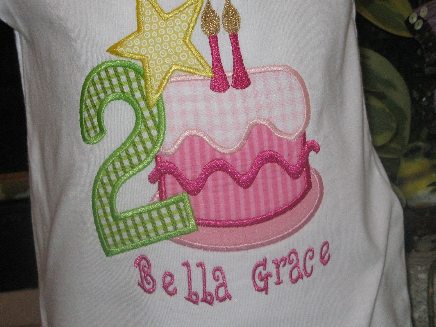 Girl's Birthday Cake with Age Number and Candles FREE