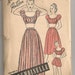 1940s Sewing Pattern Puff Sleeve Gypsy Bodice Blouse Bloomers