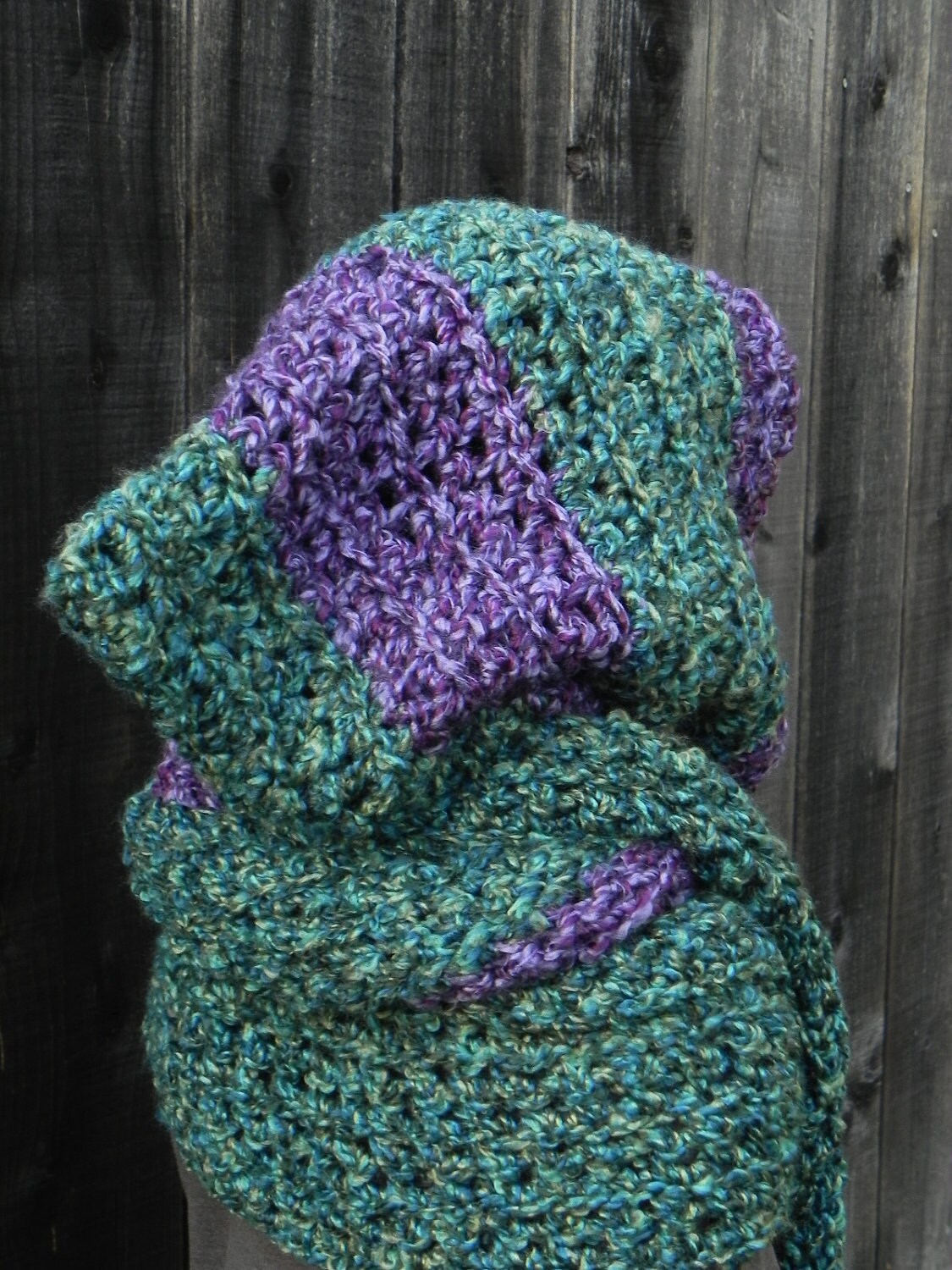 Easy Crochet Pattern Hooded Scarf Scoodie Hoodie crochet