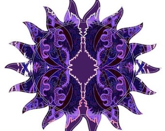 Large Purple Painting, Sun Art Poster, Custom Size Art, modern SUN wall ...