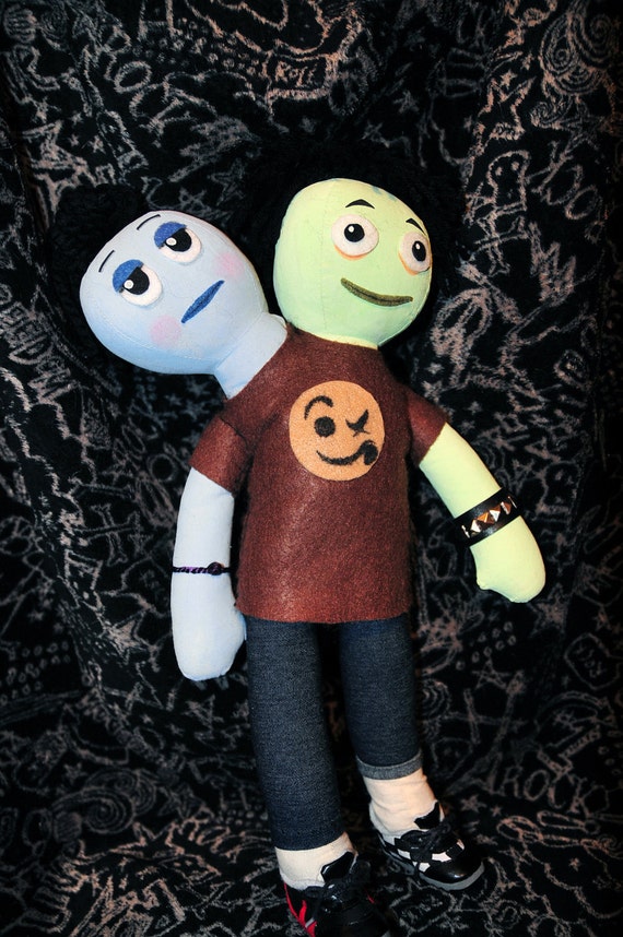 Items similar to Ruby Gloom Handmade Doll Frank and Len on Etsy