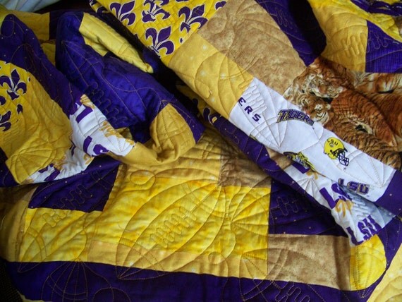 Items similar to LSU Quilts, Saints Quilts and Children on Etsy