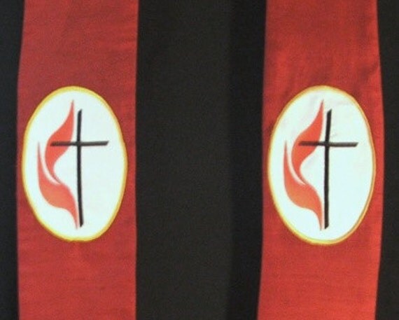 Clergy Stole, Vestments, UMC, Ordination, Red, Green, Blue, White ...