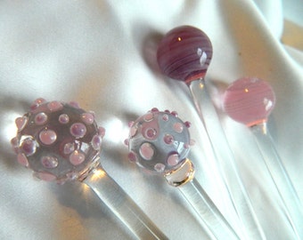 Yummy Lollipop Swizzle Sticks Set of Two Striped
