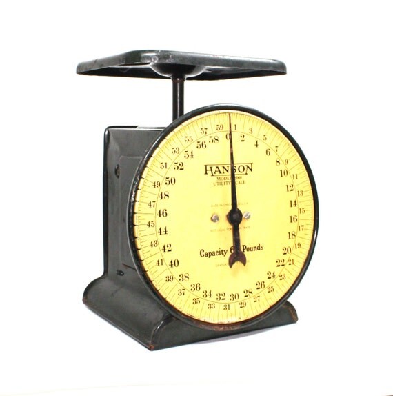 Items similar to Vintage 1930s 60lb Hanson Utility Scale on Etsy