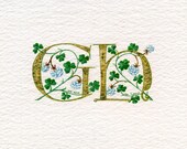 Handpainted initials Calligraphy and heraldry by claremccrory27