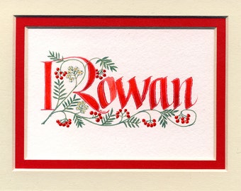 Rowan tree art | Etsy