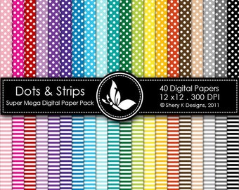 Cherry Blossom Mega Paper Pack 20 Digital papers 12 x12