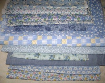Popular items for blue quilting fabric on Etsy