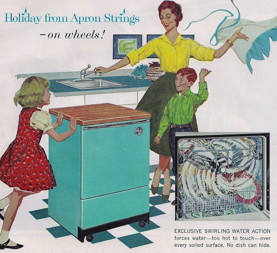 Midcentury Housewife Ads Retro Kitchen Art Original Ads 7 x