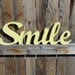 Smile Wooden Words by ALittleMiscellany on Etsy