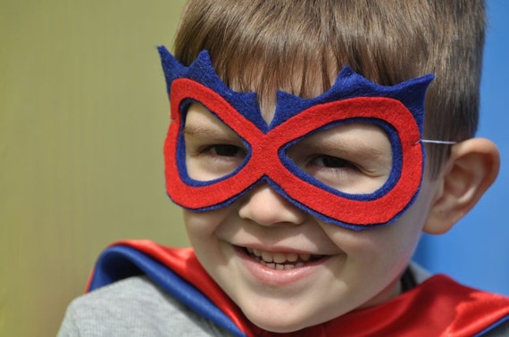 Superhero mask by CopusHagenDesigns on Etsy