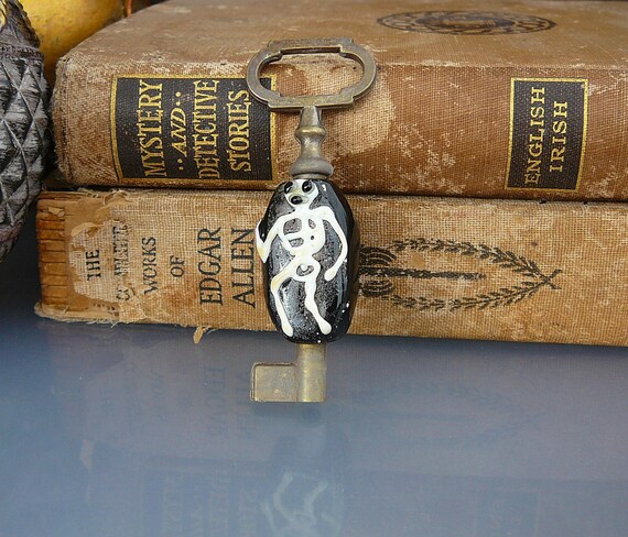 Items similar to Skeleton on a Skeleton Key. Exclusive, Limited, OOAK ...
