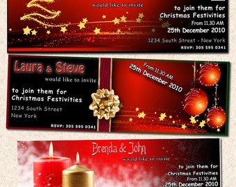 Christmas invitation | Etsy