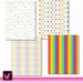 Rainbow Clipart Printable Craft Paper Graphic Design INSTANT