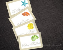 Unique shell place card related items | Etsy