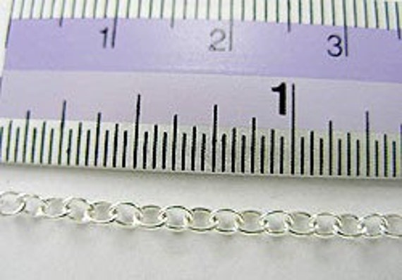 40 inches of 925 Sterling Silver Chain 2x3 mm. :th0897 by bymitena