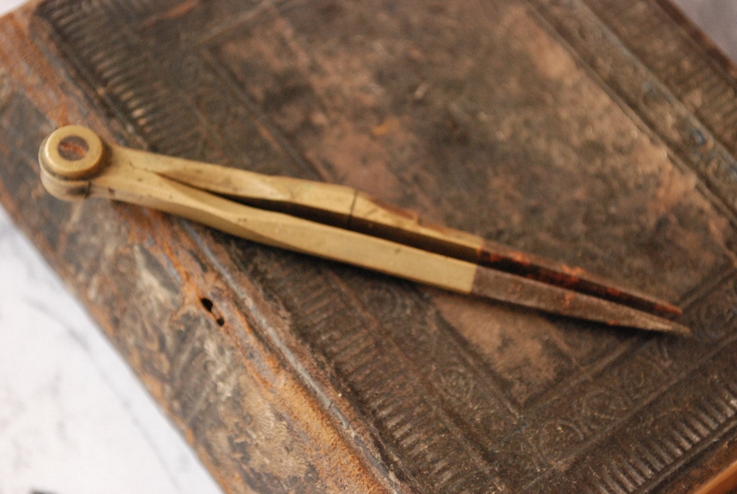 Antique Brass Compass Drafting Tool By Alchemyshop On Etsy