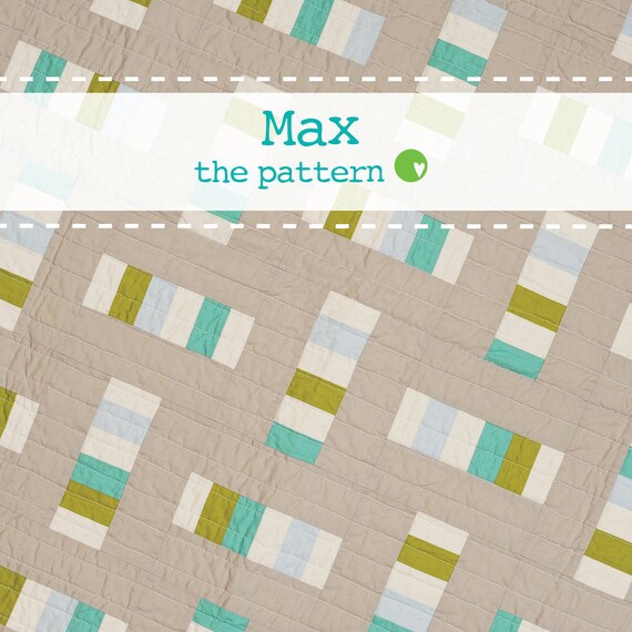 Items similar to Max - PDF Quilt Pattern available in 2 sizes on Etsy