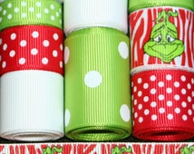 Unique grinch ribbon related items | Etsy