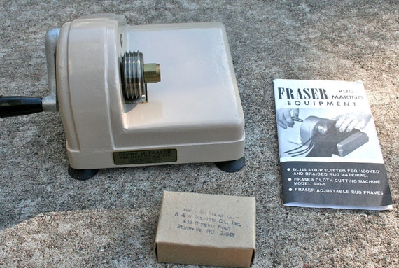 Fraser Bliss A fabric cutter rug hooking number 4 head and 8