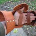 Leather Clamshell Gauntlets by LederherrDesignGroup on Etsy