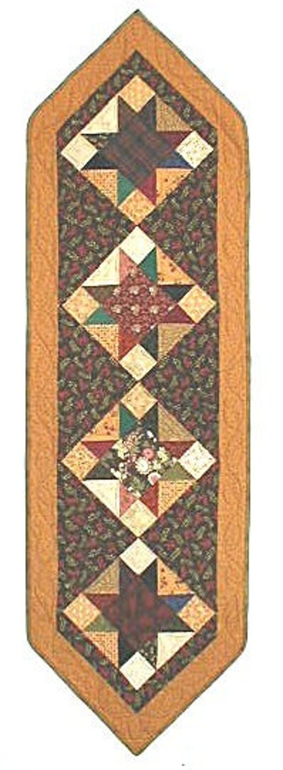 Scrappy Star Table Runner Pattern by Little Louise Designs