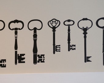 SWEET DEAL - Keys wall art vinyl decal
