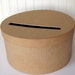 DIY Wedding Card Box Unfinished Round Card Box