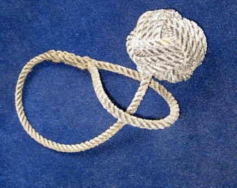 Chunky Rope Curtain Tie Backs Large Diameter by AlaskaRugCompany