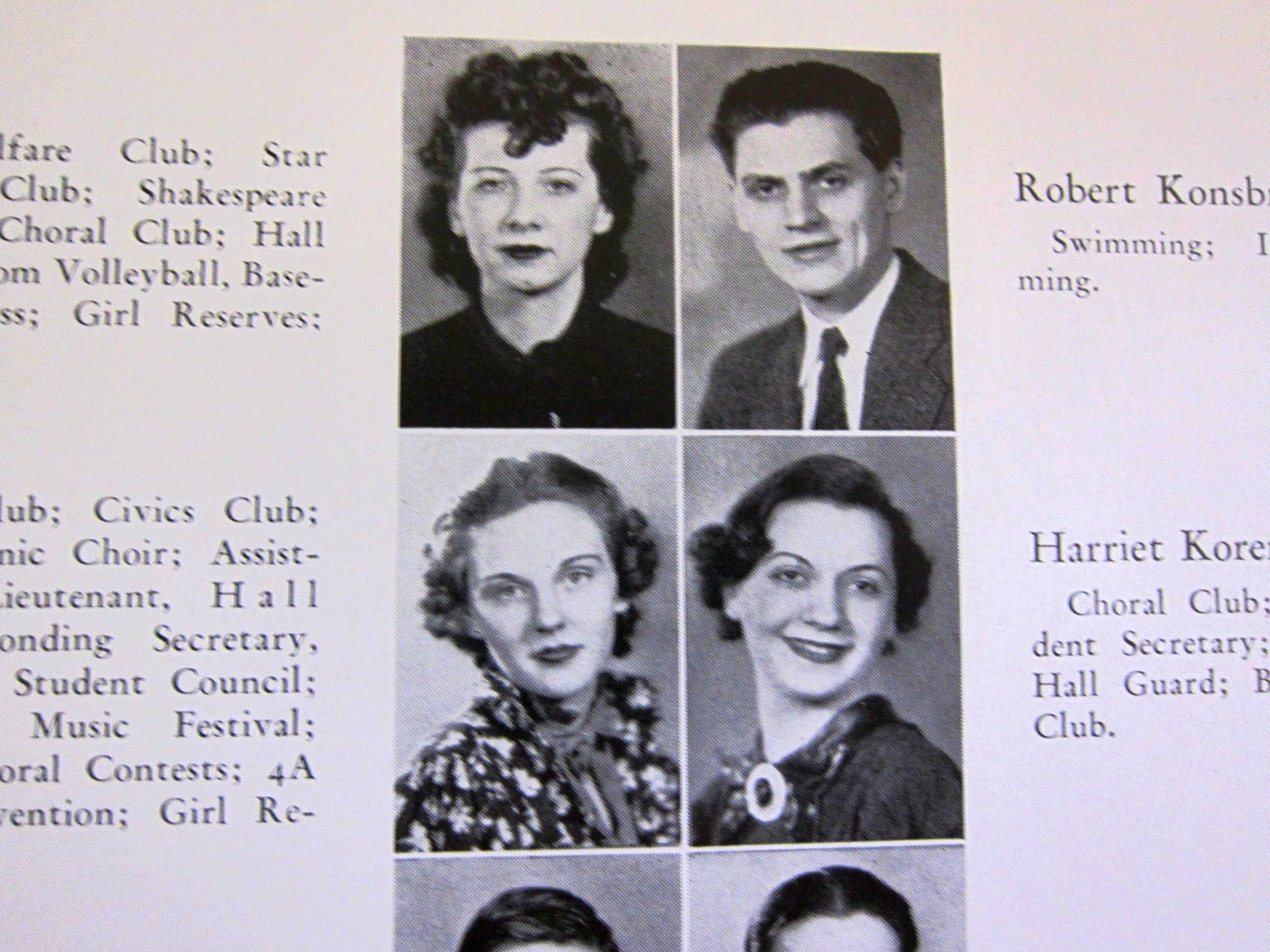 Items similar to Vintage 1930s High School Yearbook w/Related Paper ...