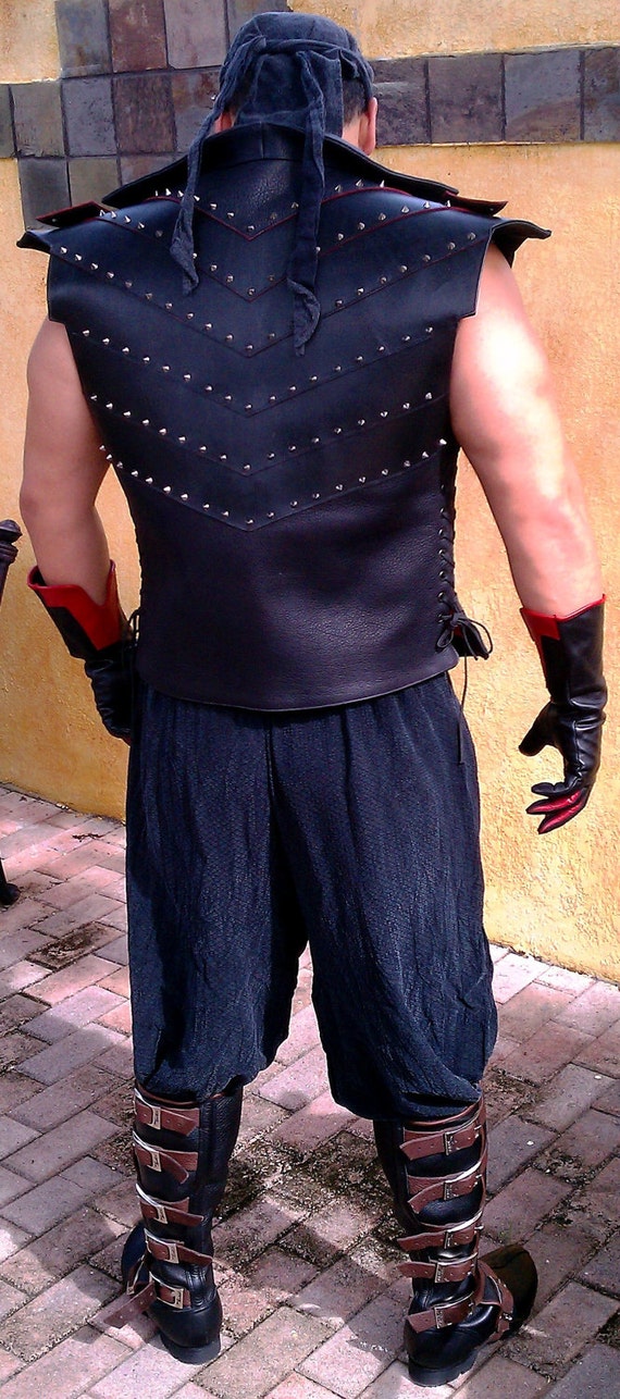 The Scarab Armor Leather Vest by SonofSandlar on Etsy