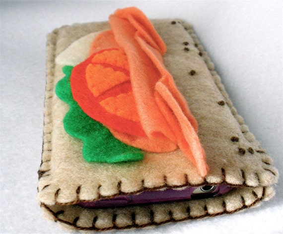 Felt Sandwich Phone Case 3D Felt Submarine Hoagie Phone